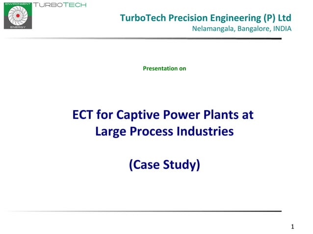 ECT in Captive Power Plants of process industries | PPT