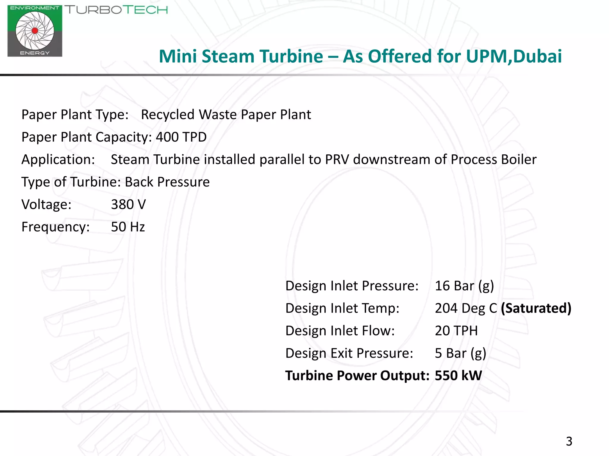 Turbo tech presentation for ECT in kraft paper manufacturing plant | PDF