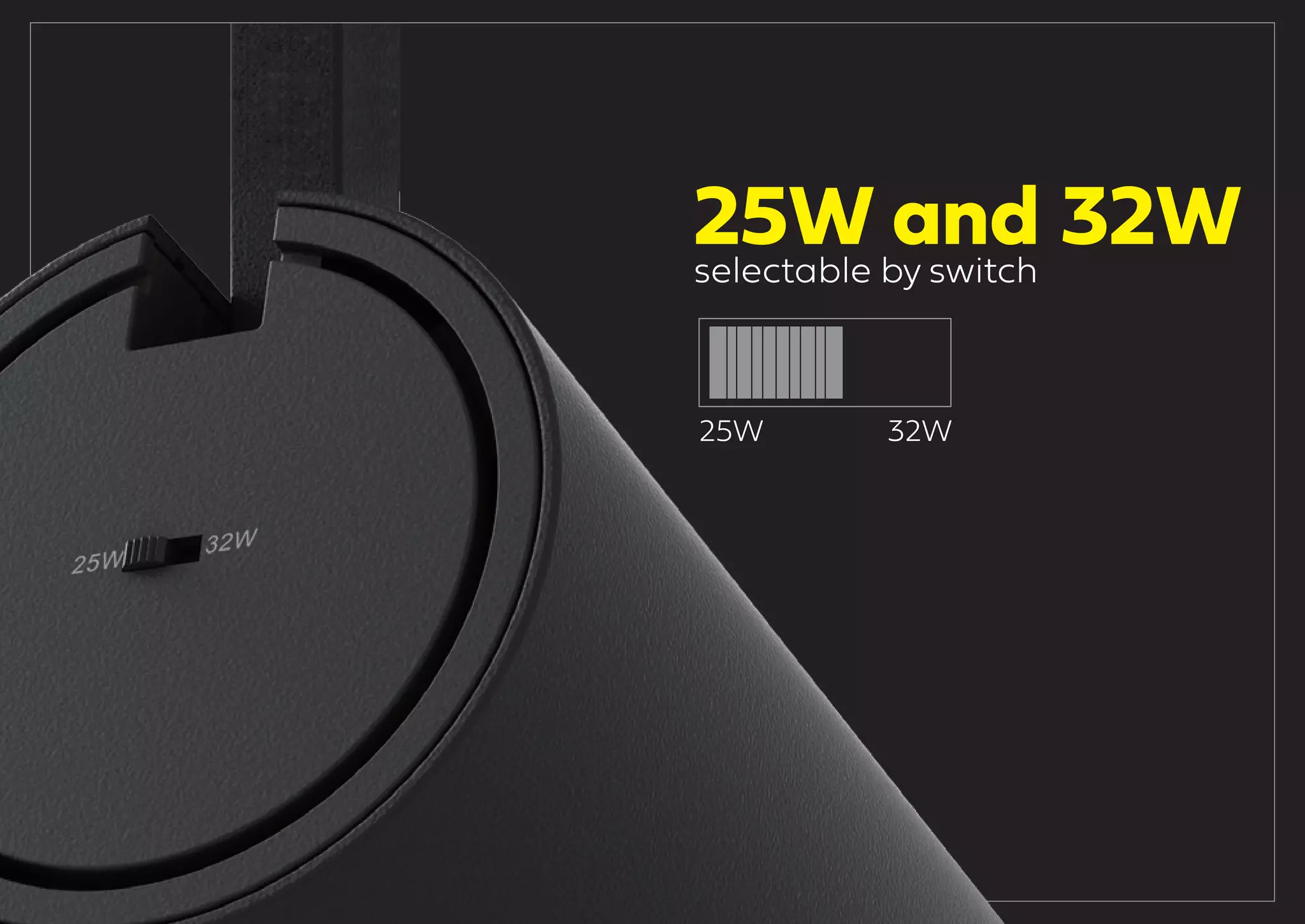 Turbo zoomable track light up to 3000lm with 100lm per wattage | PPT