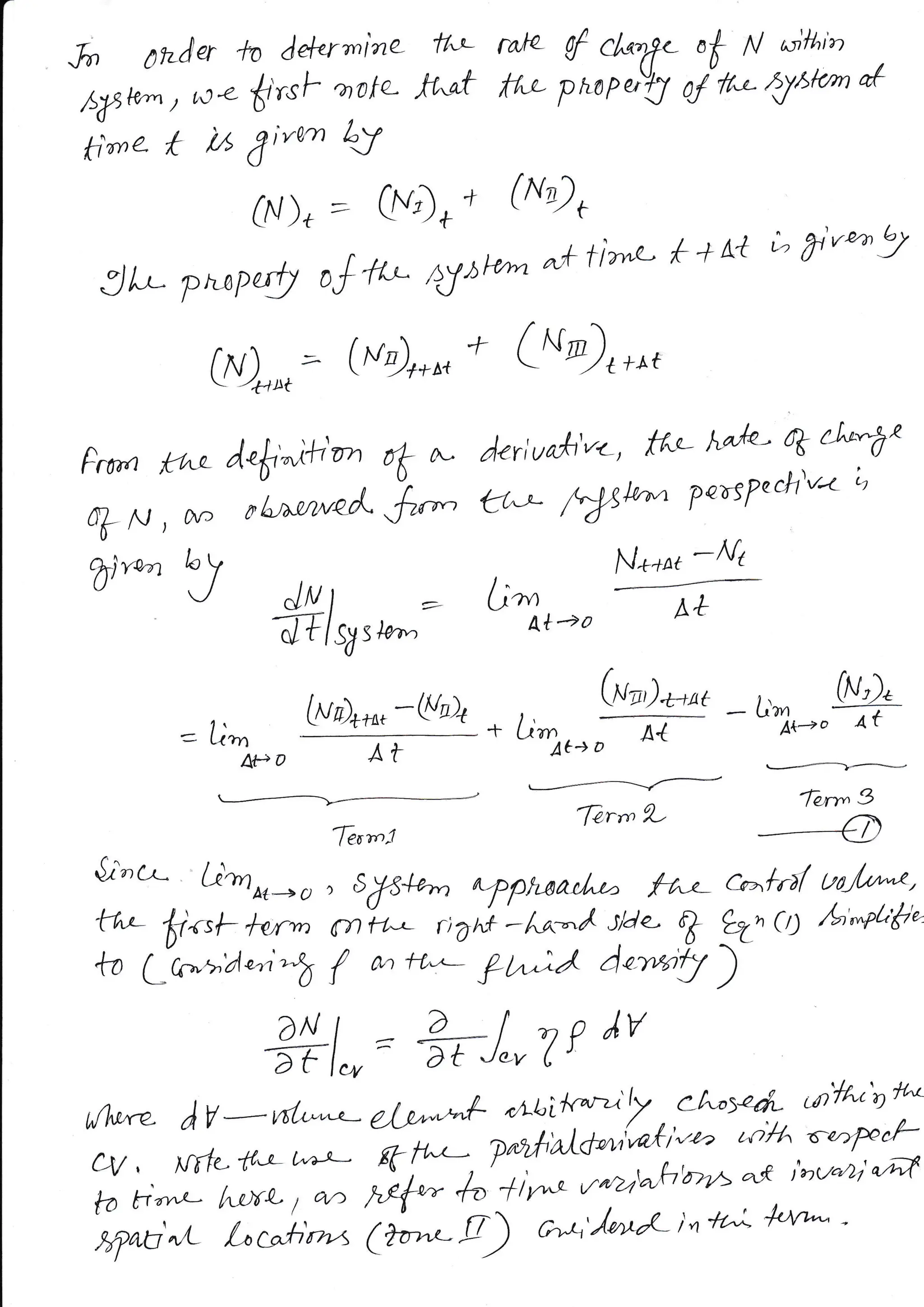 Derivation of Continuity Equation and Reynolds Transport Theorum | PDF