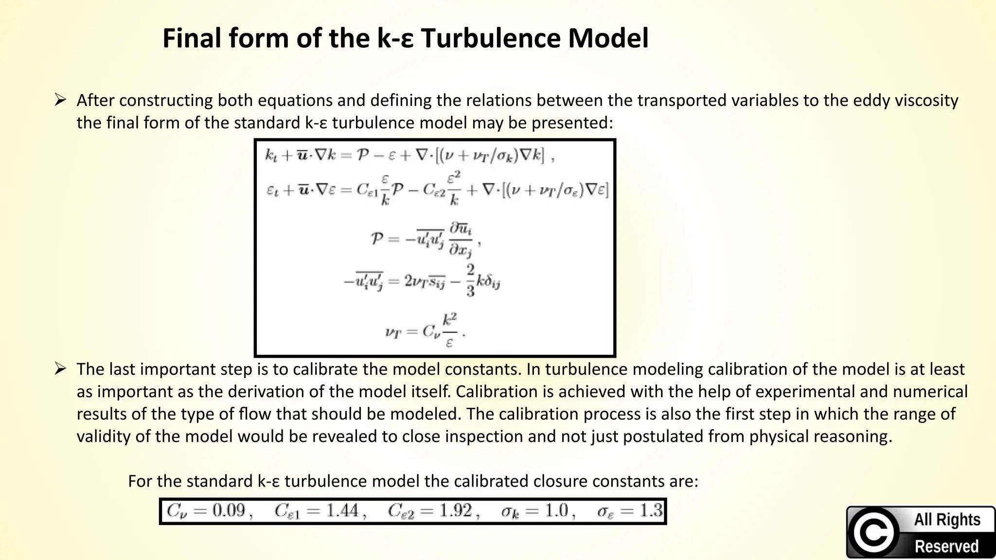 Turbulence Modeling The K ε Turbulence Model Pdf