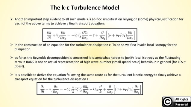 Turbulence Modeling – The k-ε Turbulence Model.pdf | Free Download