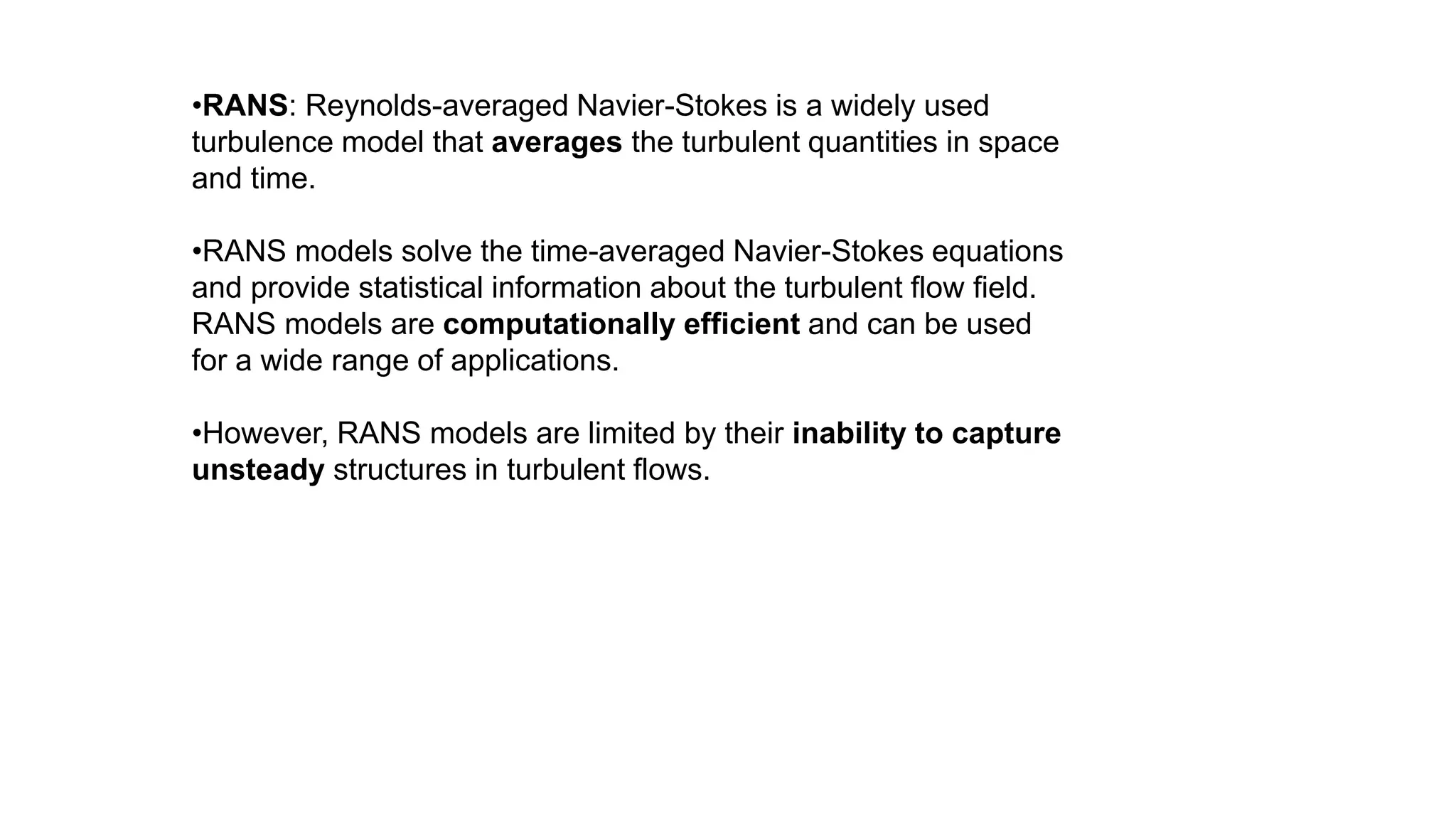 Different Types Of Turbulence Modelling Approaches Pptx Physics