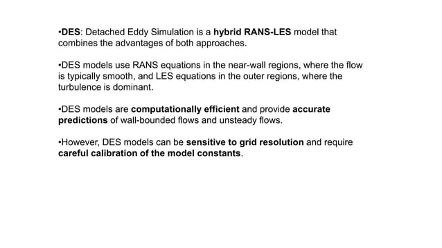 different types of Turbulence Modelling approaches | PPTX | Physics ...