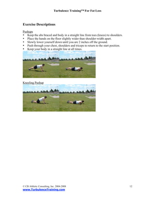 Turbulence training sample fat burning workout | PDF