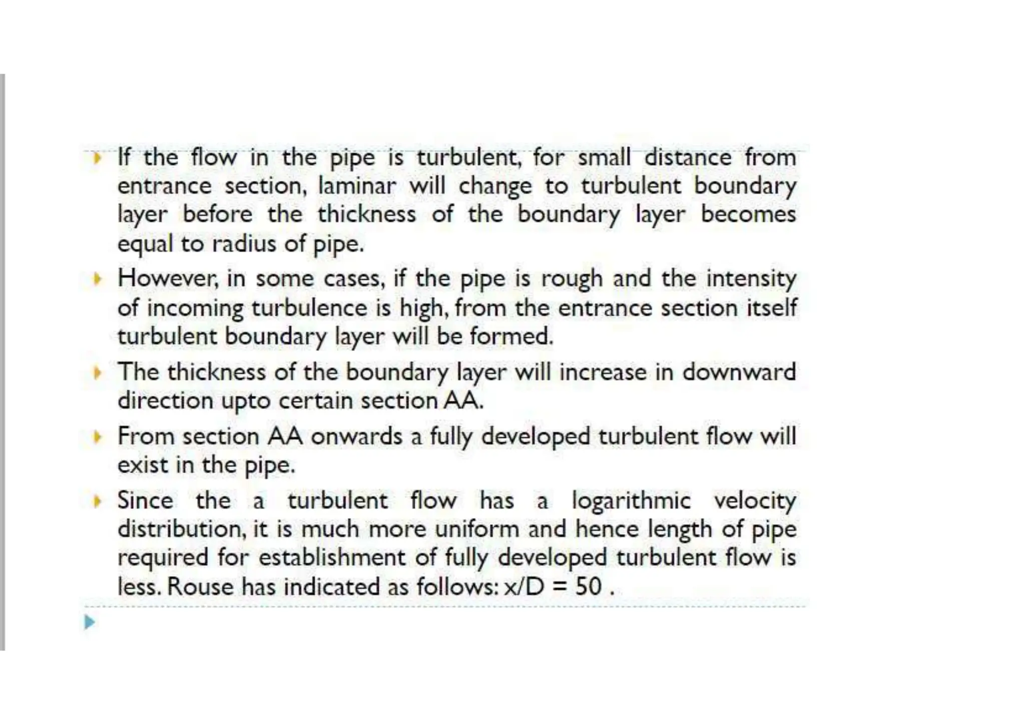 Turbulent Flow in Pipes fluid mechanics. | PPTX
