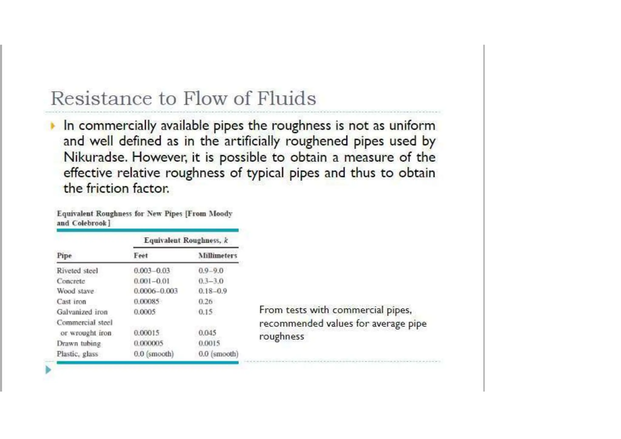Turbulent Flow in Pipes fluid mechanics. | PPTX