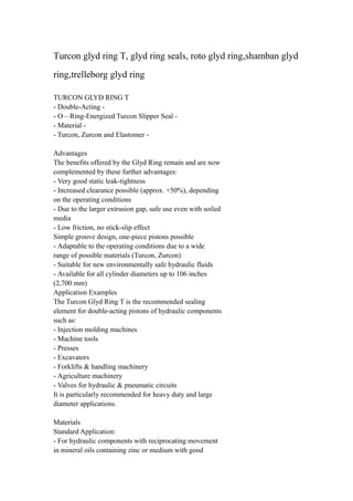 Turcon glyd ring t | PDF