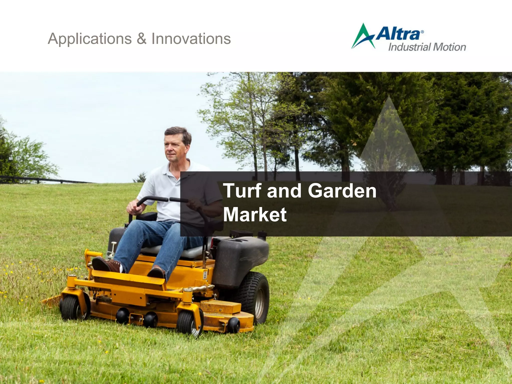 Turf & Garden Applications and Innovations | PPT