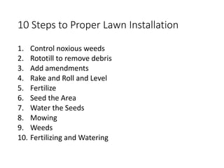 Turf Establishment | PDF