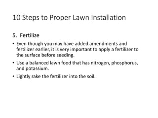 Turf Establishment | PDF