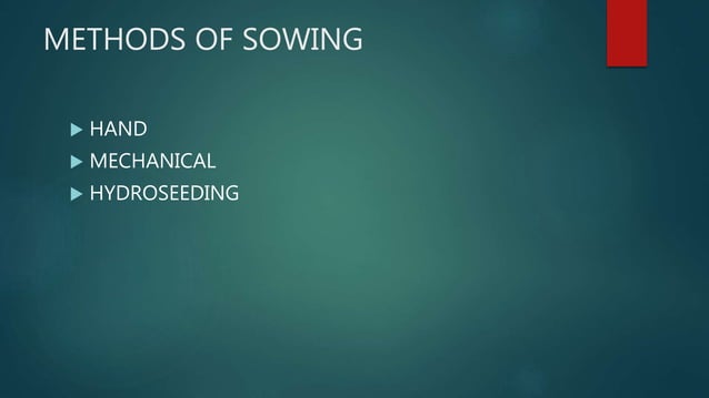 STEPS IN ESTABLISHMENT OF TURF GRASS | PPTX | Gardening | Home & Garden