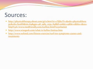 Project 1: Turf Toe | PPTX