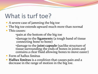 Project 1: Turf Toe | PPTX