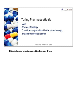 Turing Pharmaceuticals Case Study (Warwick Business School) | PDF