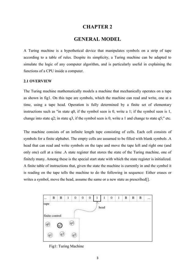 Turing machine seminar report | PDF | Physics | Science