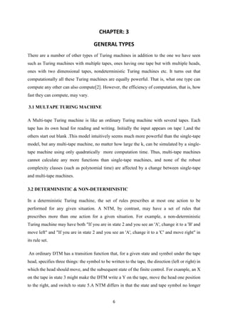 Turing machine seminar report | PDF