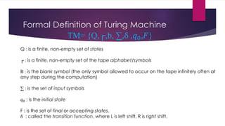 Turing machine Introduction | PDF
