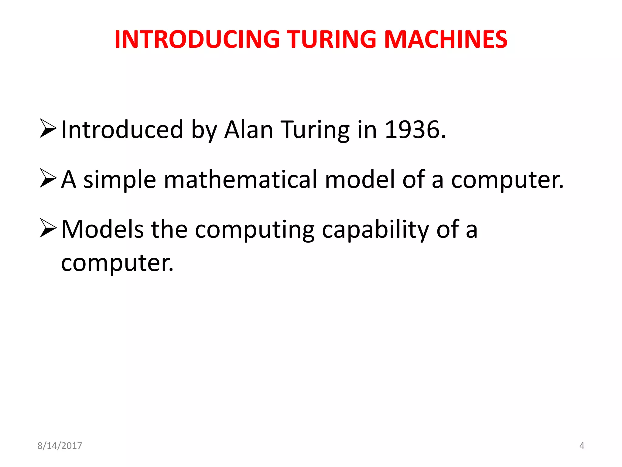 Turing machine | PPTX
