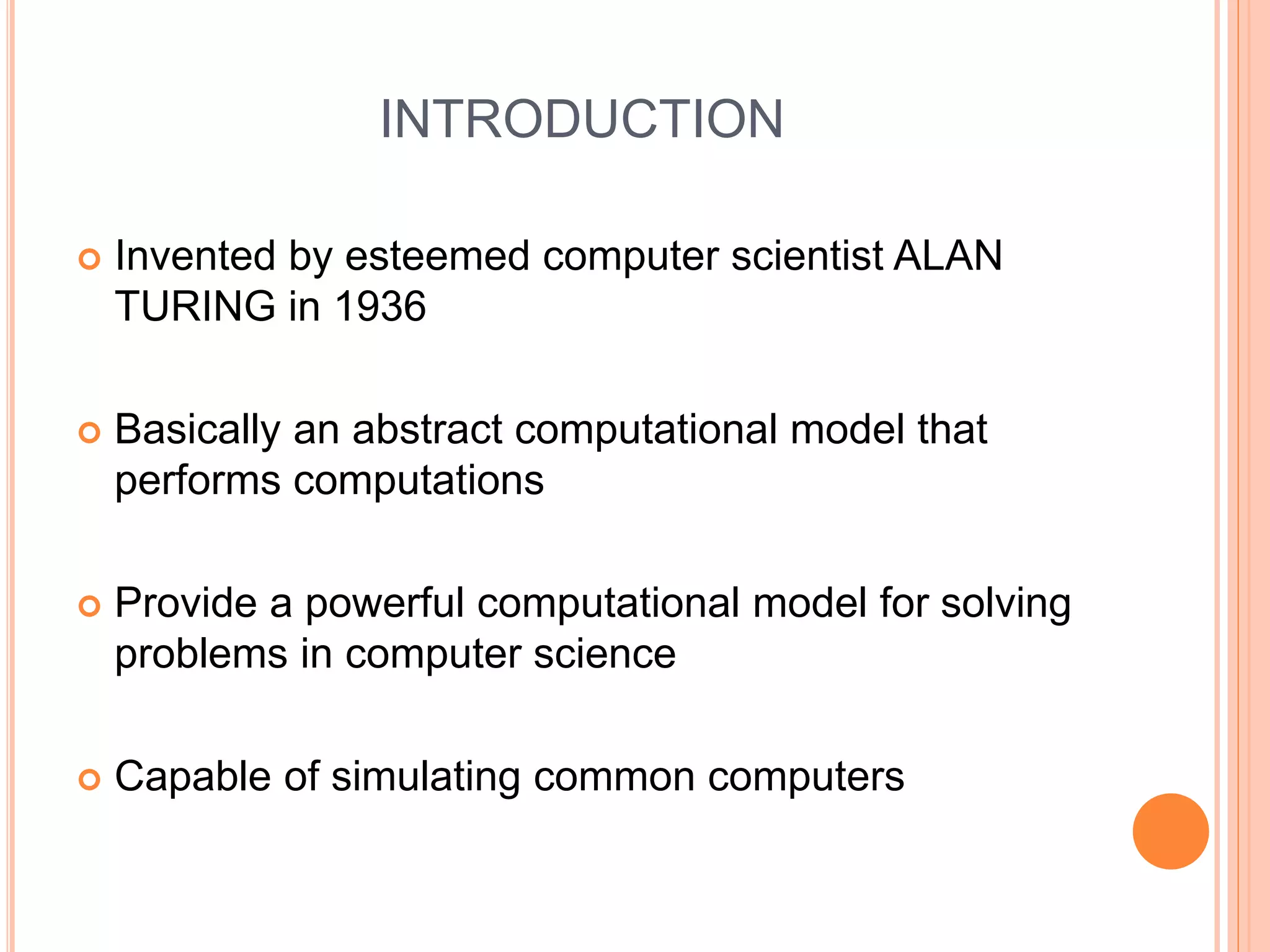 Turing machine | PPTX