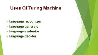 Turing machine | PPTX