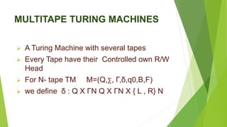 Turing machine | PPT