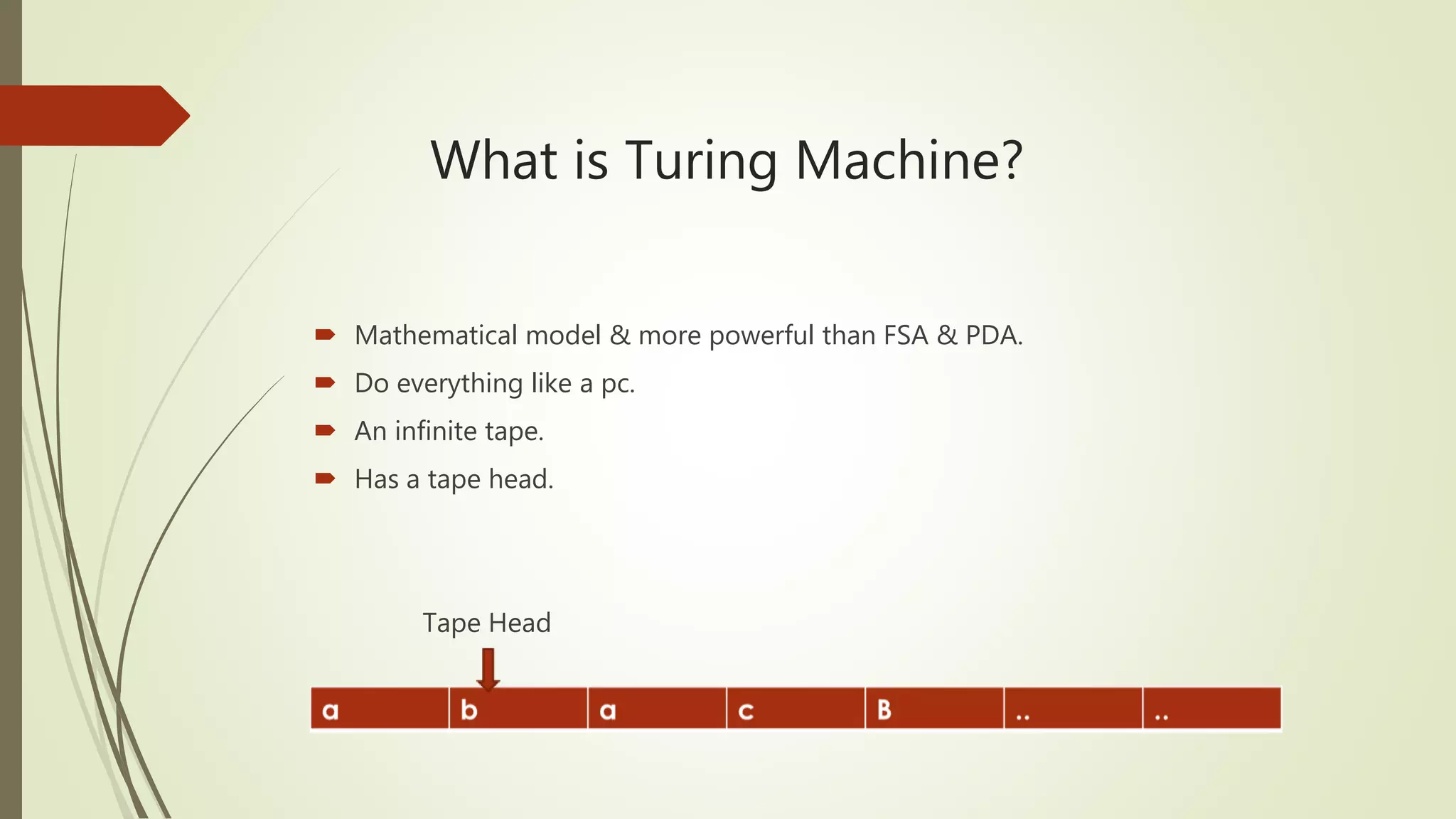 Turing Machine Theory Of Computation Pptx Physics Science