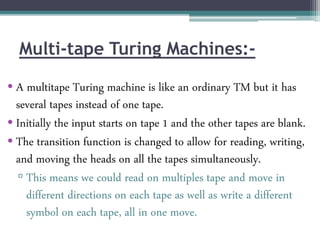 Turing machine | PPTX