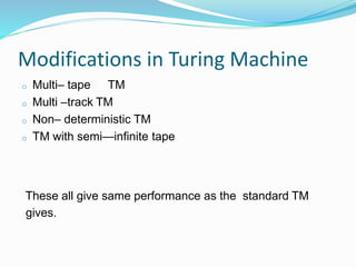 Turing machine | PPTX
