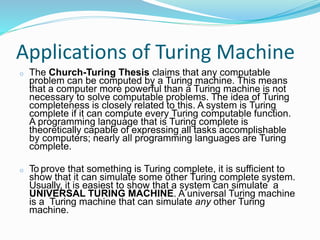 Turing machine | PPTX