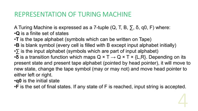 Turing Machine Pptx Programming Languages Computing