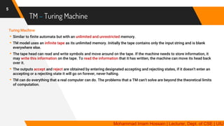 TOC 10 | Turing Machine | PPT