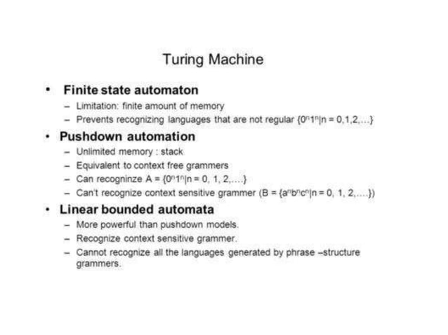 Automata Theory - Turing machine | PPTX | Programming Languages | Computing