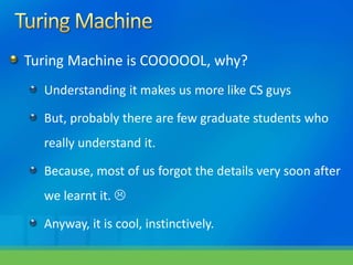 Turing Machine.pptx | Programming Languages | Computing