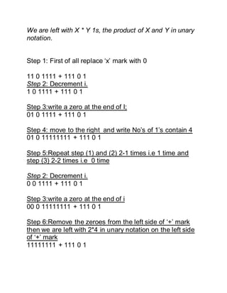 Turing machine(automata ) | DOCX