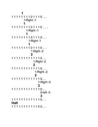 Turing machine(automata ) | DOCX