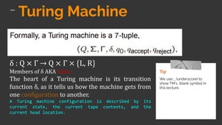 Turing machine implementation | PPT