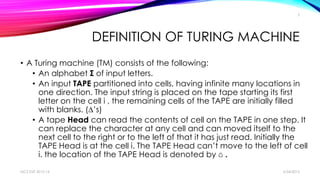 Turing Machine | PPTX