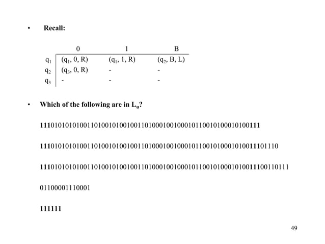 TuringMachines and its introduction for computer science studetns | PPT