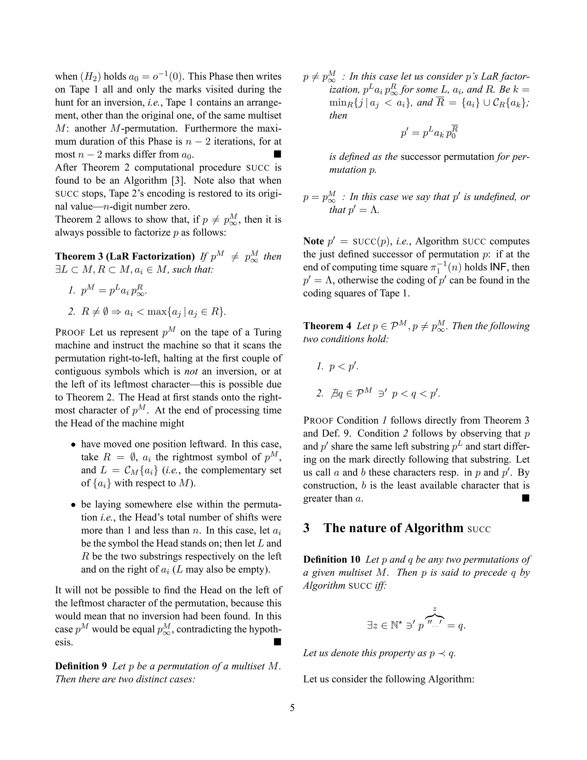 A Formal Model And An Algorithm For Generating The Permutations Of A 3938