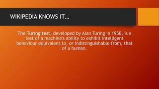 Turing test | PPTX