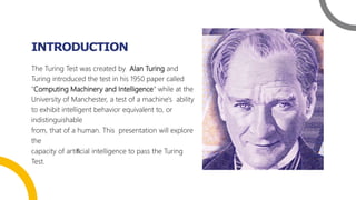 Turing Test In Artificial Intelligence | PPTX