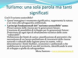 Le varie forme del turismo | PPSX