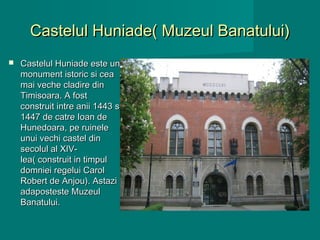 Turismul in judetul timis cristina | PPT