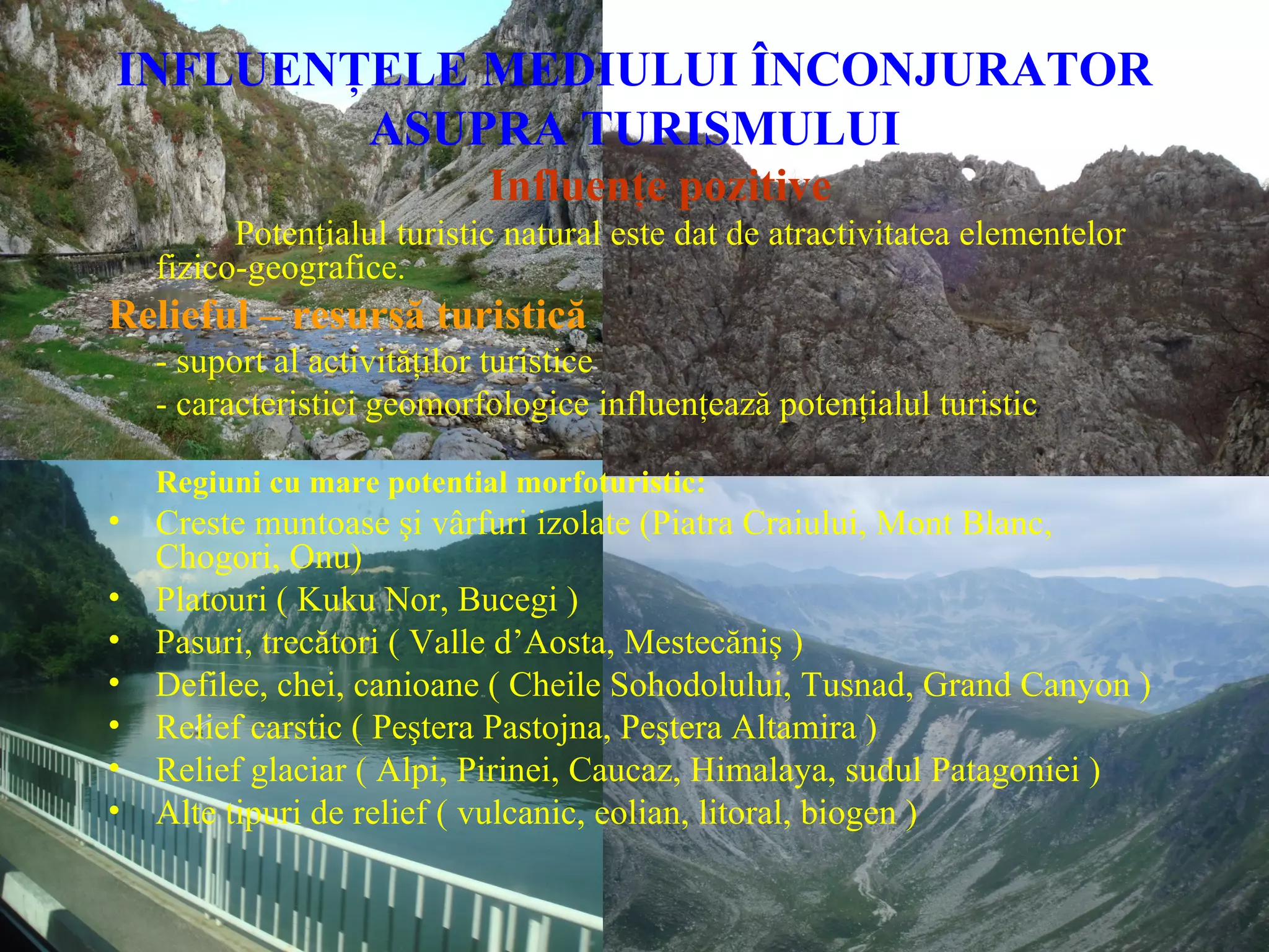 Turismul si mediul inconjurator | PPT