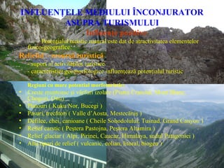 Turismul si mediul inconjurator | PPT