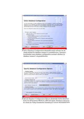 Oracle 10g Database Server Kurulum | PDF