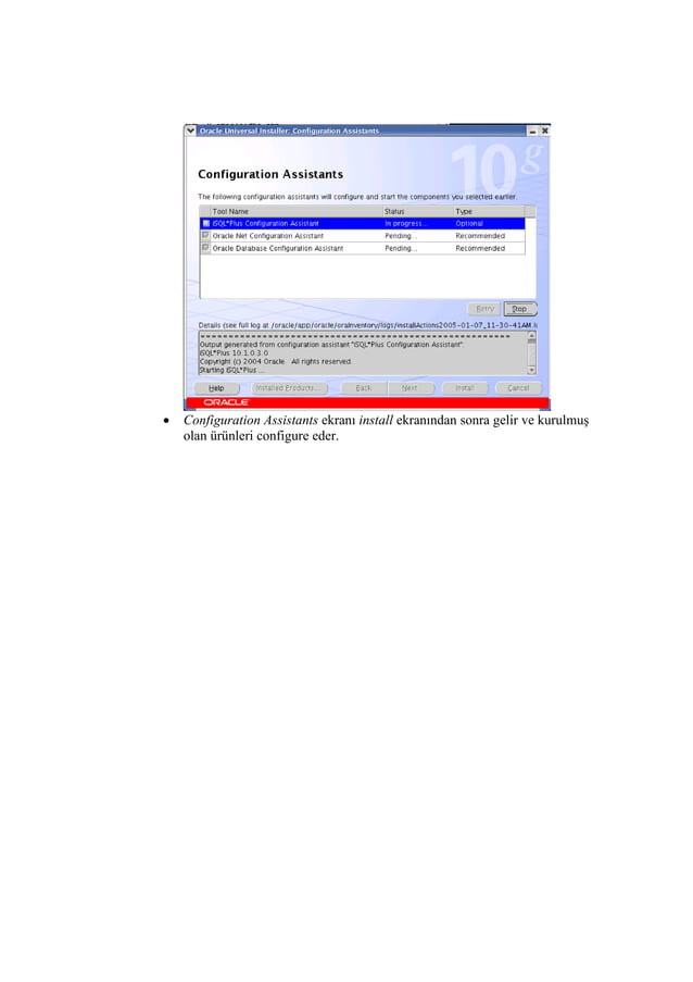 Oracle 10g Database Server Kurulum Pdf