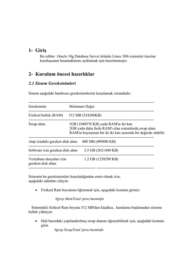 Oracle 10g Database Server Kurulum Pdf