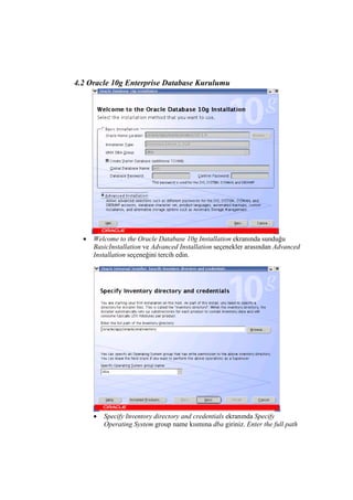 Oracle 10g Database Server Kurulum | PDF